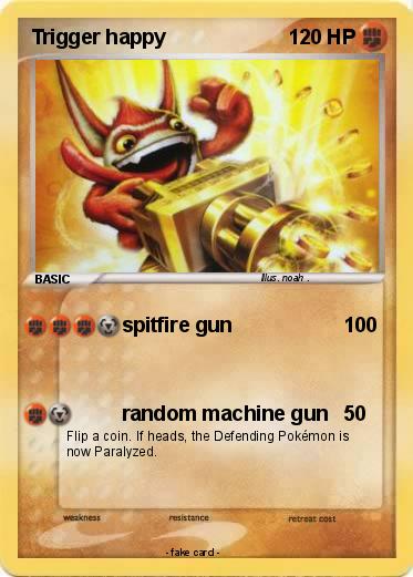Pokémon Trigger happy 239 239 - spitfire gun - My Pokemon Card