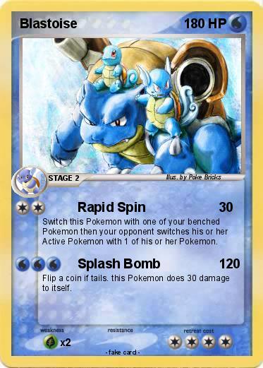 Pokémon Blastoise 1948 1948 - Rapid Spin - My Pokemon Card