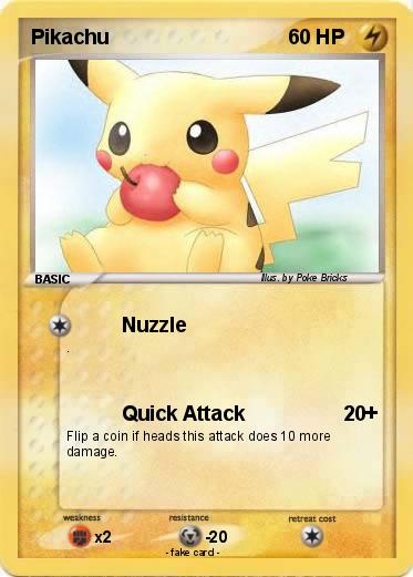 Pokémon Pikachu 18354 18354 - Nuzzle - My Pokemon Card