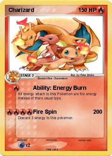 Pokémon Charizard 8343 8343 - Ability: Energy Burn - My Pokemon Card