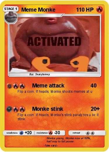 Pokémon Meme Monke - Meme attack - My Pokemon Card