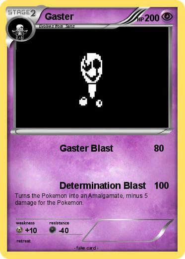 Pokémon Gaster 69 69 - Gaster Blast - My Pokemon Card