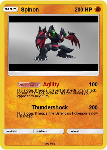 Pokémon Spinon - Agility - My Pokemon Card