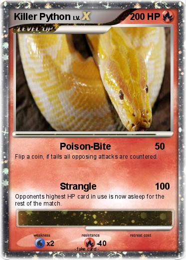 Pokémon Killer Python - Poison-Bite - My Pokemon Card