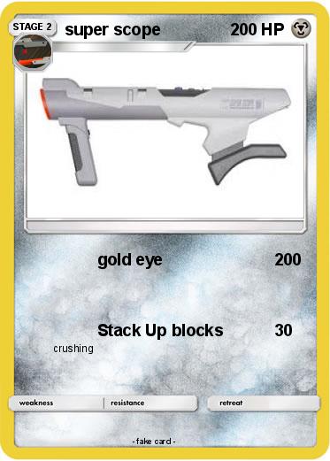 Pokémon super scope - gold eye - My Pokemon Card