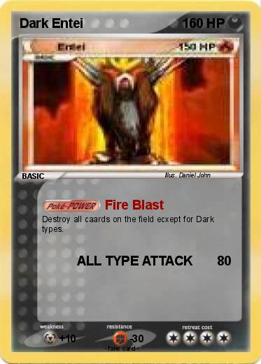 Pokémon Dark Entei 15 15 - Fire Blast - My Pokemon Card