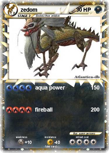 Pokémon zedom - aqua power - My Pokemon Card