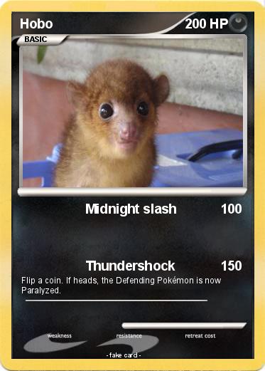 Pokémon Hobo 343 343 - Midnight slash - My Pokemon Card