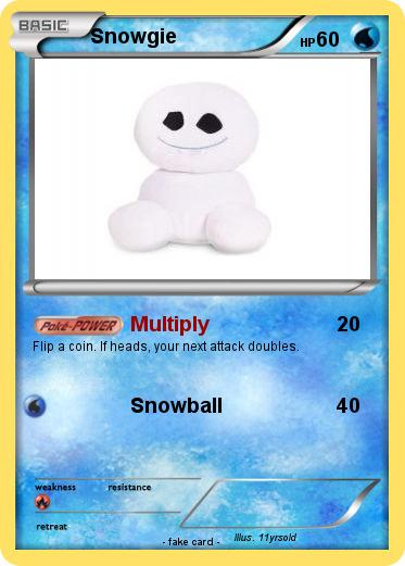 Pokémon Snowgie 3 3 - Multiply - My Pokemon Card