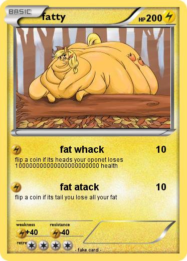 Pokémon fatty 389 389 - fat whack - My Pokemon Card