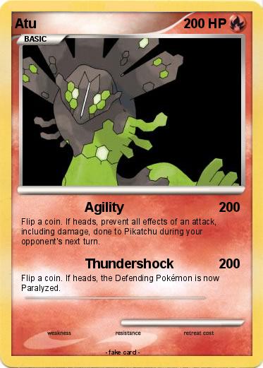 Pokémon Atu 1 1 - Agility - My Pokemon Card