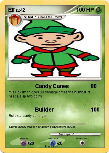Pokémon Elf 112 112 - Candy Canes - My Pokemon Card
