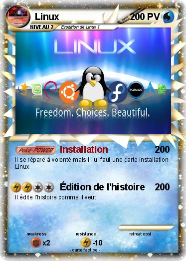 Pokémon Linux 23 23 - Installation - Ma carte Pokémon
