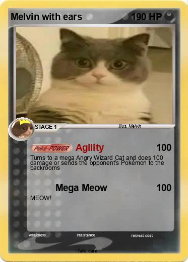 Pokémon Melvin with ears - Agility - My Pokemon Card