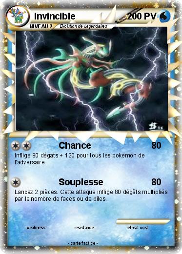 Pokémon Invincible 60 60 - Chance - Ma carte Pokémon