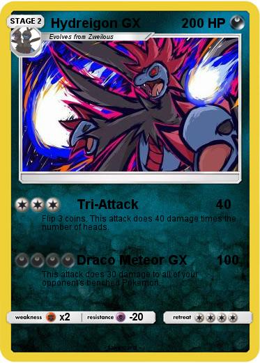 Pokémon Hydreigon GX - Tri-Attack - My Pokemon Card