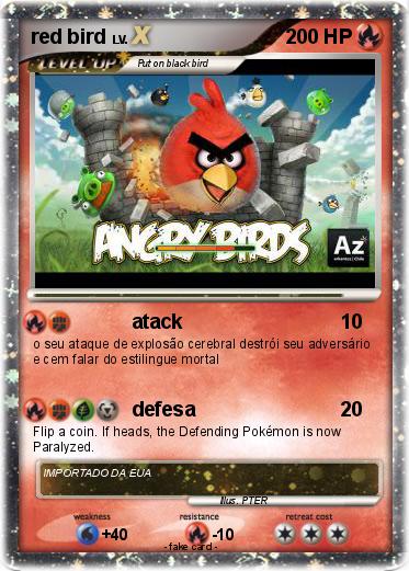 Pokémon red bird 278 278 - atack - My Pokemon Card