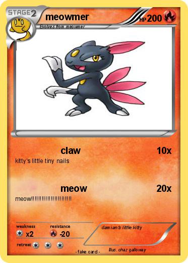 Pokémon meowmer - claw - My Pokemon Card