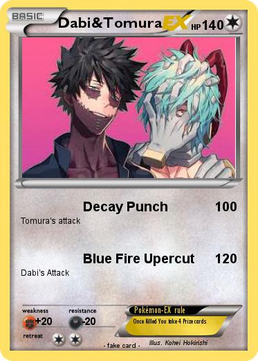 Pokémon Dabi Tomura - Decay Punch - My Pokemon Card