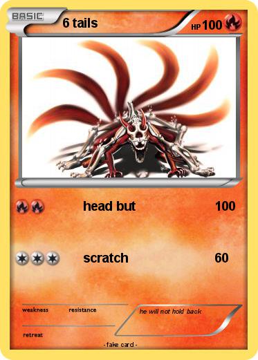 Pokémon 6 tails 3 3 - head but - My Pokemon Card
