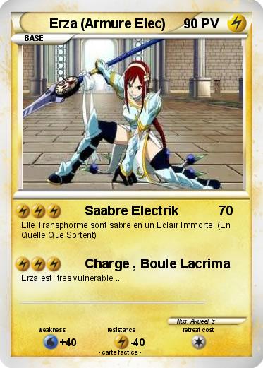 Pokémon Erza Armure Elec - Saabre Electrik - Ma carte Pokémon