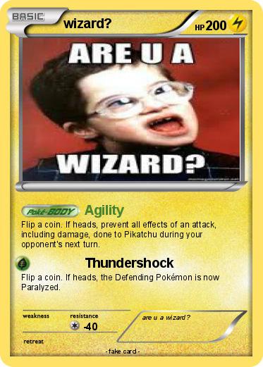 Pokémon wizard 299 299 - Agility - My Pokemon Card