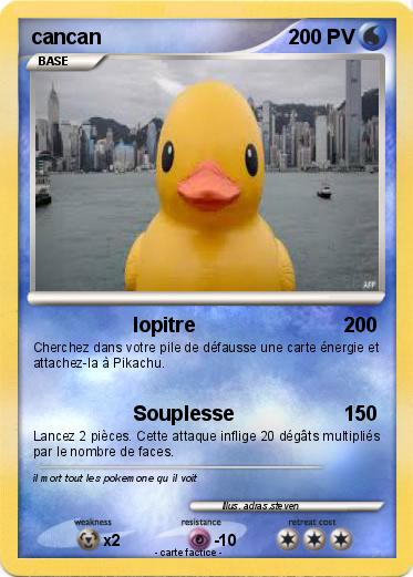 Pokémon cancan 3 3 - lopitre - Ma carte Pokémon