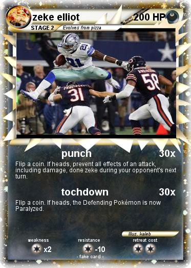 Pokémon zeke elliot 1 1 - punch - My Pokemon Card
