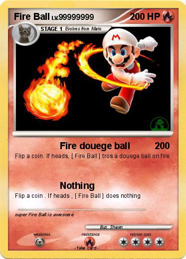 Pokémon Fire Ball 90 90 - Fire douege ball - My Pokemon Card