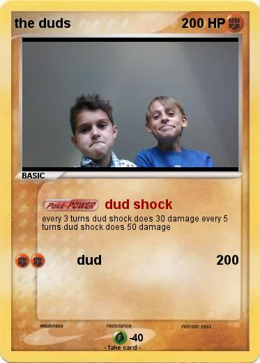Pokémon the duds - dud shock - My Pokemon Card