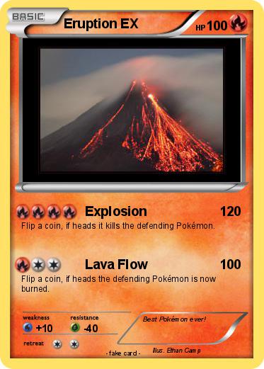 Pokémon Eruption EX - Explosion - My Pokemon Card