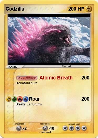 Pokémon Godzilla 4260 4260 - Atomic Breath - My Pokemon Card