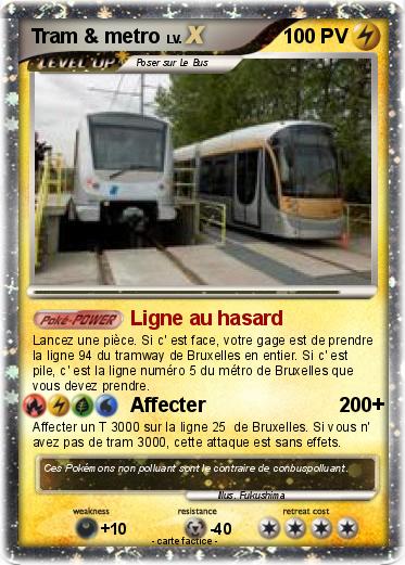 Pokémon Tram metro - Ligne au hasard - Ma carte Pokémon