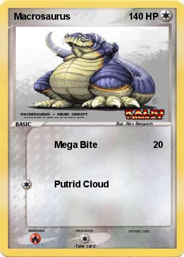 Pokémon Macrosaurus 1 1 - Mega Bite - My Pokemon Card