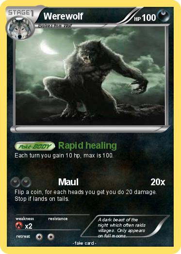 Pokémon Werewolf 294 294 - Rapid healing - My Pokemon Card