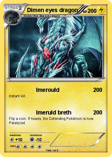 Pokémon Dimen eyes dragon - Imerould - My Pokemon Card