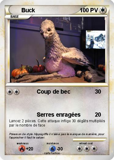 Pokémon Buck 101 101 - Coup de bec - Ma carte Pokémon