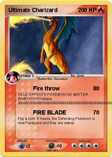 Pokémon Ultimate Charizard 21 21 - Fire throw - My Pokemon Card