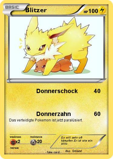 Pokémon Blitzer 6 6 - Donnerschock - My Pokemon Card