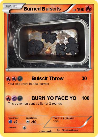 Pokémon Burned Buiscits - Buiscit Throw - My Pokemon Card
