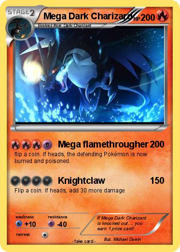 Pokémon Mega Dark Charizard 3 3 - Mega flamethrougher - My Pokemon Card