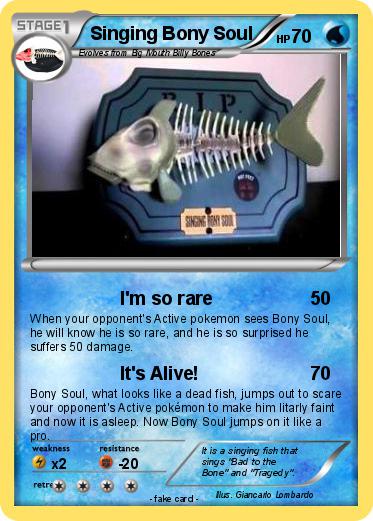 Pokémon Singing Bony Soul - I'm so rare - My Pokemon Card