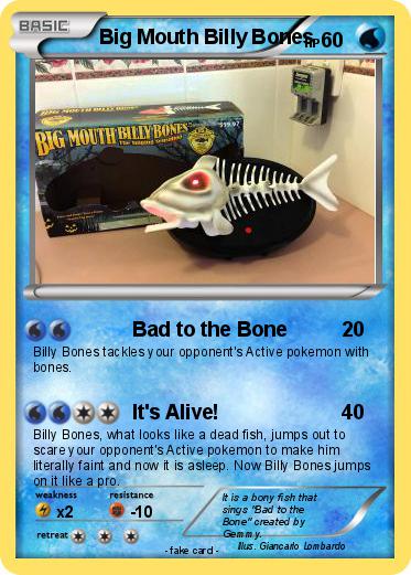 Pokémon Big Mouth Billy Bones - Bad to the Bone - My Pokemon Card