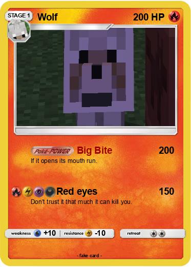 Pokémon Wolf 1876 1876 - Big Bite - My Pokemon Card
