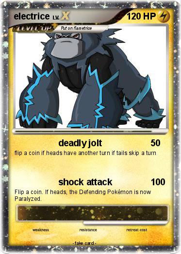 Pokémon electrice 8 8 - deadly jolt - My Pokemon Card