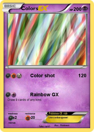 Pokémon Colors 20 20 - Color shot - My Pokemon Card