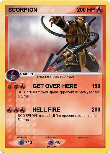 Pokémon SCORPION 523 523 - GET OVER HERE - My Pokemon Card