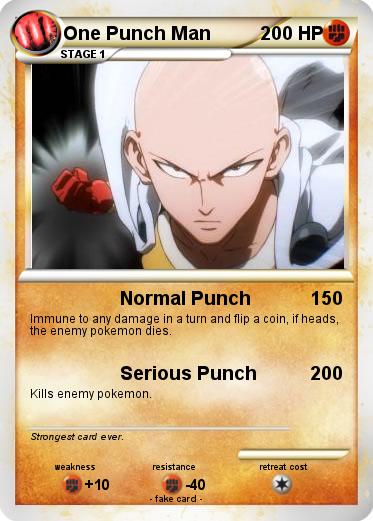 Pokémon One Punch Man 98 98 - Normal Punch - My Pokemon Card