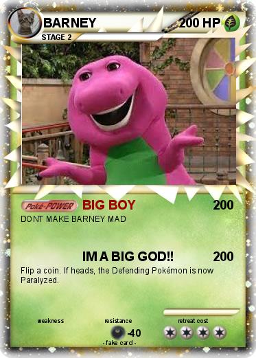 Pokémon BARNEY 919 919 - BIG BOY - My Pokemon Card