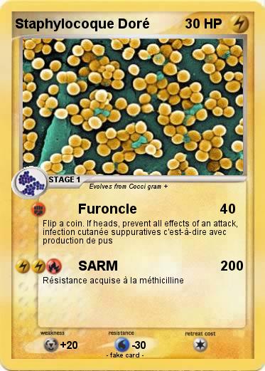 Pokémon Staphylocoque Dore 1 1 - Furoncle - My Pokemon Card